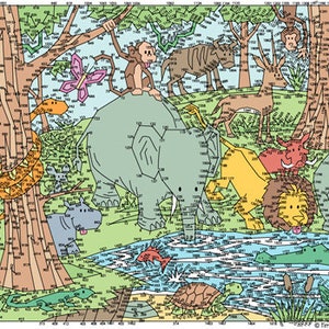 Animals Dot-to-dot / Connect the Dots PDF - 1959 Dots! - Etsy