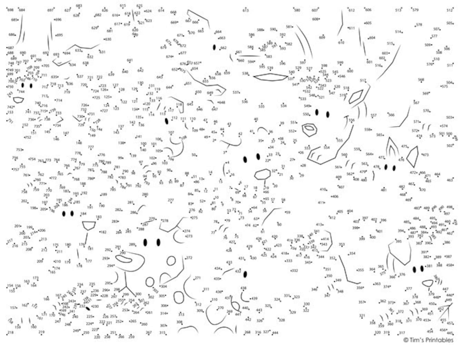 Dogs Dot-to-dot / Connect the Dots PDF - Etsy