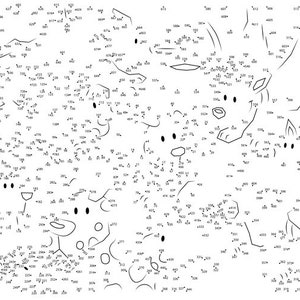 Dogs Dot-to-dot / Connect the Dots PDF - Etsy