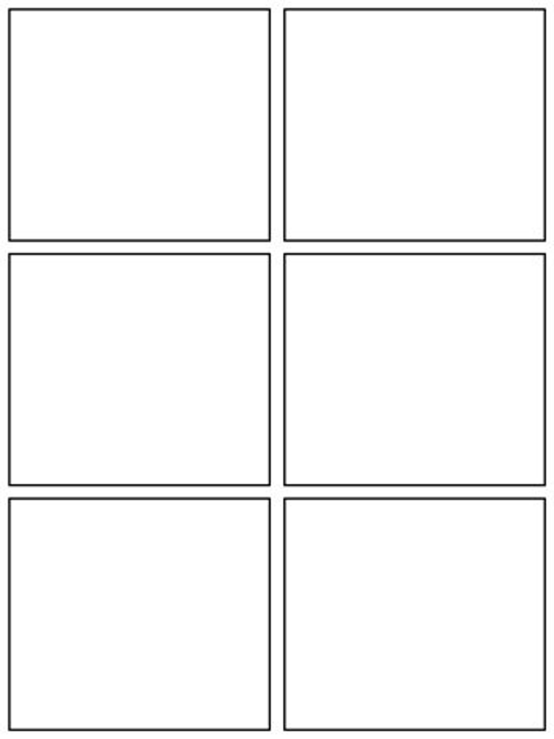 Comic Book Paper Templates PDF - 100 Printable Layouts for Kids - Etsy