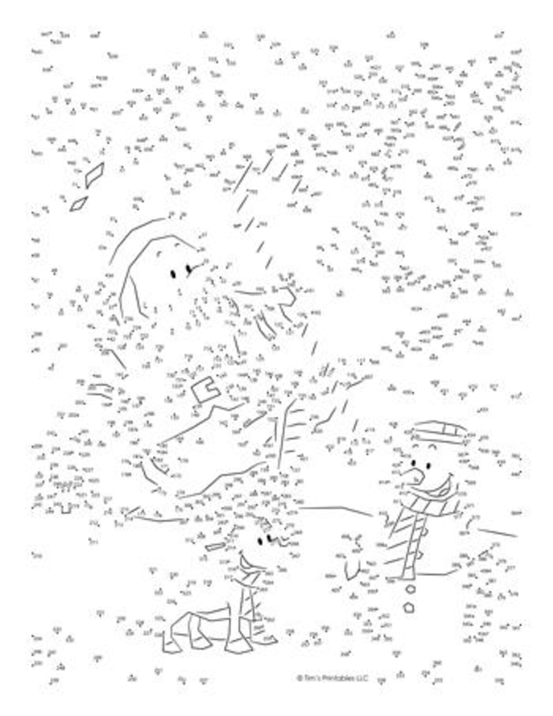 Christmas Connect the Dots Printable - Etsy