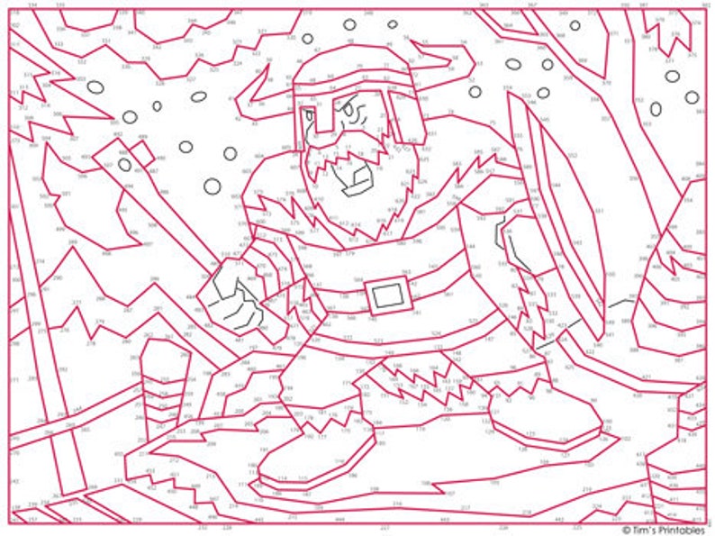 Viking Extreme Difficulty Connect the Dots / Dot-to-dot PDF - 634 Dots ...