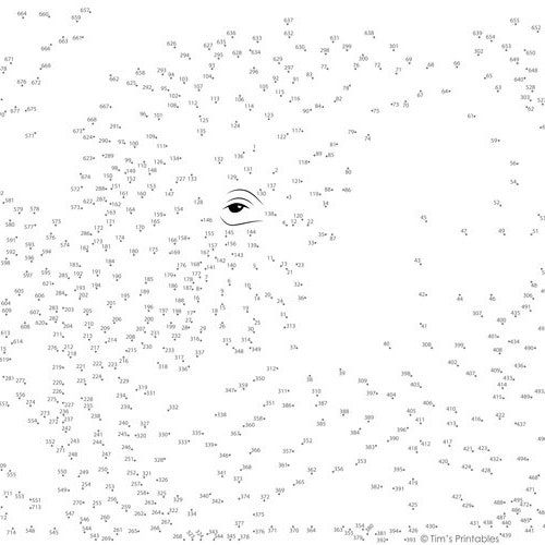 Beach Dot-to-dot / Connect the Dots 828 Dots - Etsy Canada