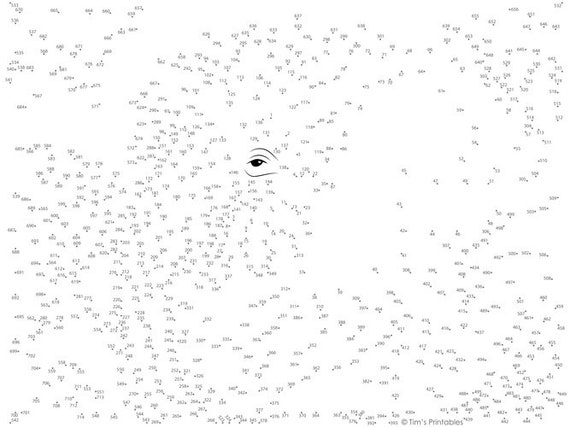 Elephant Dot-to-dot / Connect the Dots - Etsy