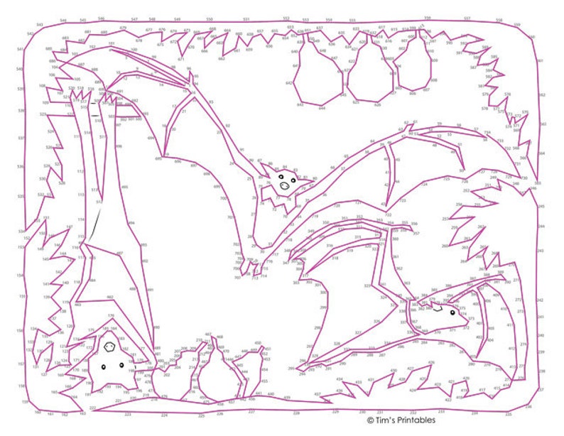 Bat Dot-to-dot / Connect the Dots PDF - 734 Dots - Etsy