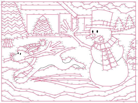 Winter Extreme Difficulty Dot-to-dot / Connect the Dots PDF - Etsy