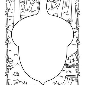Acorn Writing Paper Templates - Etsy