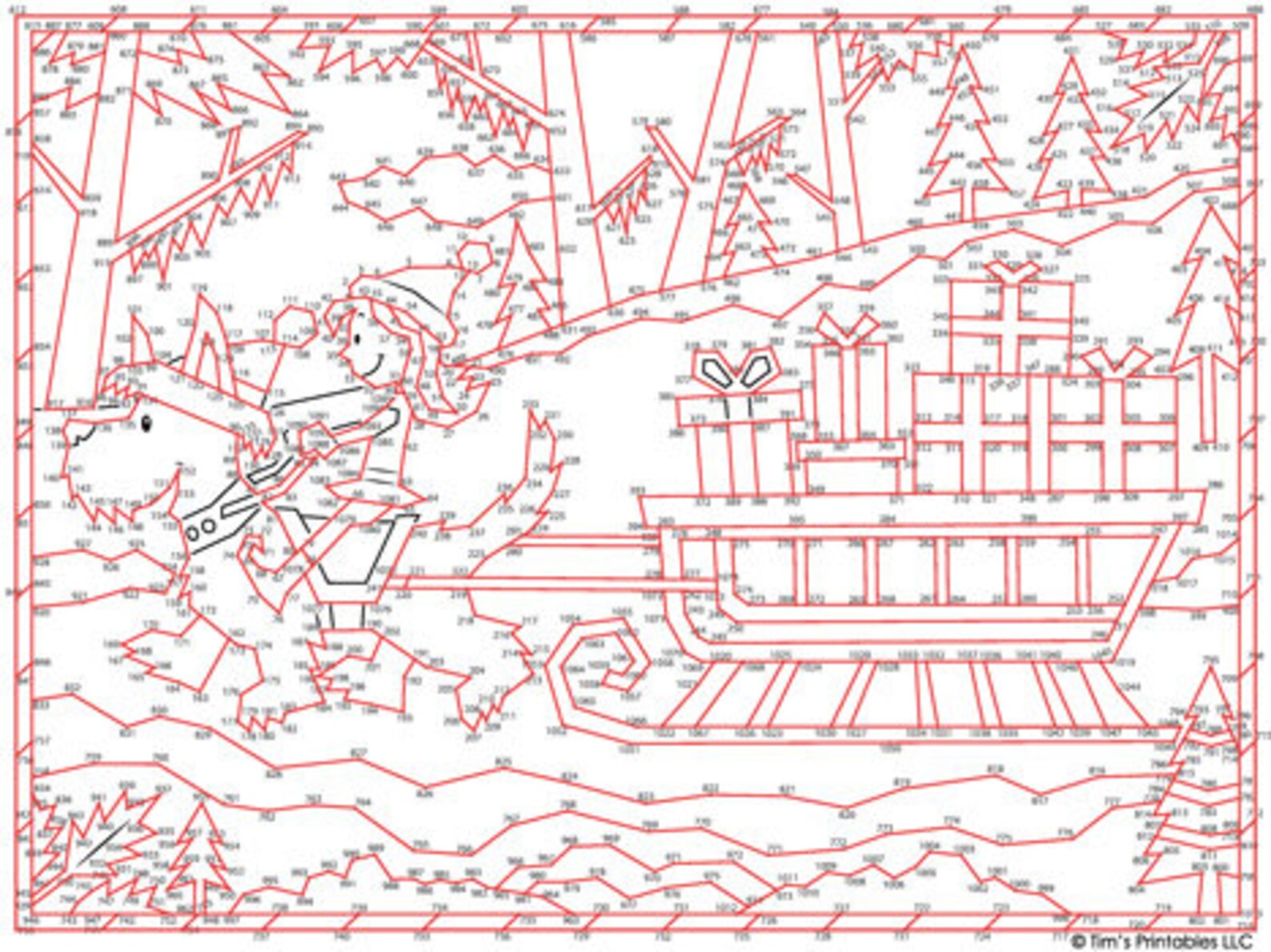 Christmas Extreme Difficulty Dot-to-dot / Connect the Dots - the Elf ...