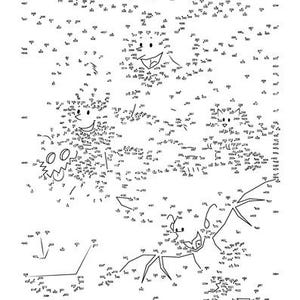 Halloween Witch and Daughter Extreme Difficulty Dot-to-dot / Connect ...