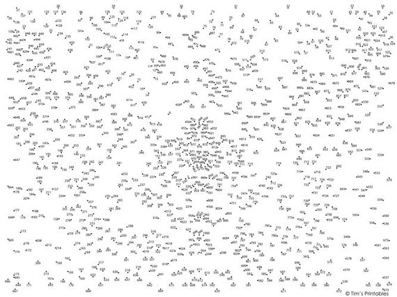 Butterfly Dot to dot Connect The Dots PDF 1000 Dots Etsy UK