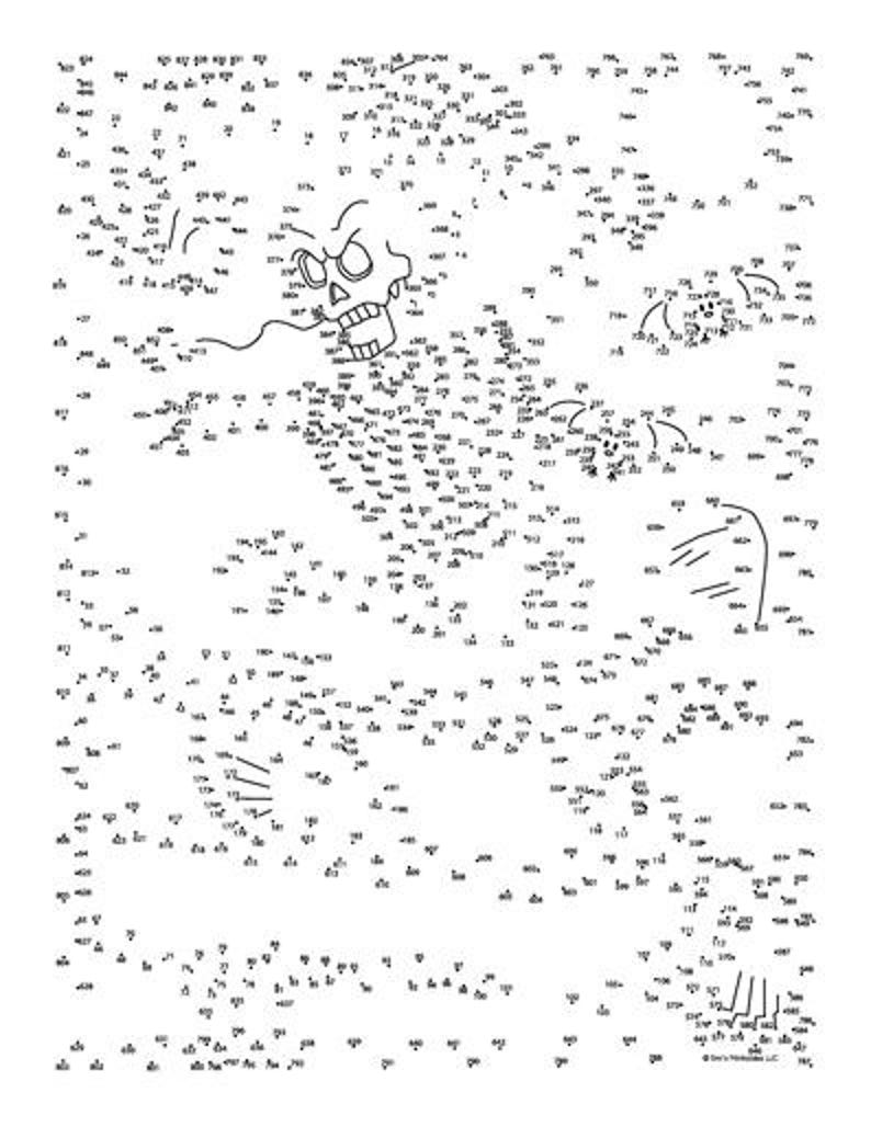 Skeleton Dot-to-dot / Connect the Dots PDF 852 Dots - Etsy Canada
