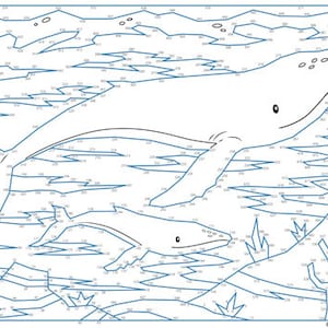Humpback Whale Extreme Difficulty Dot-to-dot / Connect the Dots PDF - Etsy