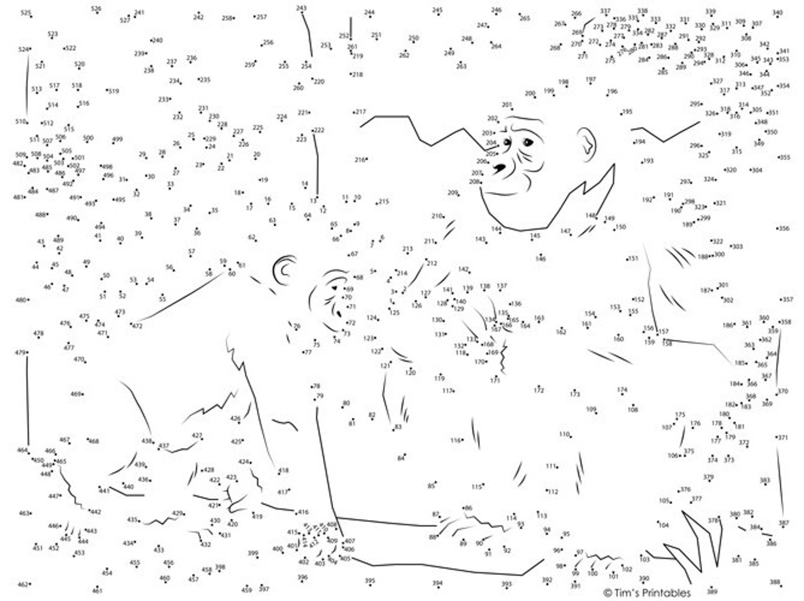 Animal Extreme Difficulty Dot-to-dot / Connect the Dots Vol. 1 PDF - Etsy