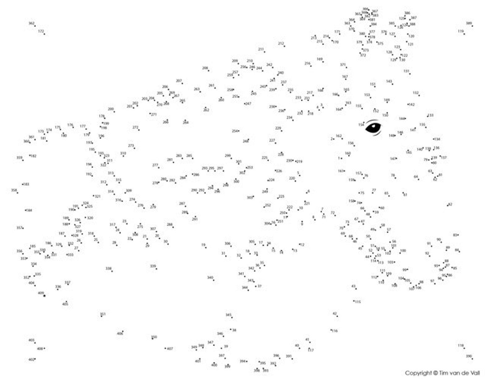 Horse Dot-to-dot / Connect the Dots PDF - 409 Dots - Etsy