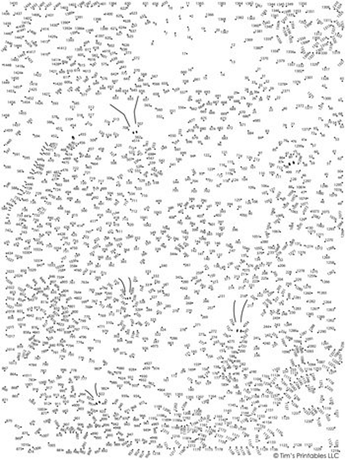 Spring Butterflies Extreme Difficulty Dot-to-dot / Connect the Dots PDF ...