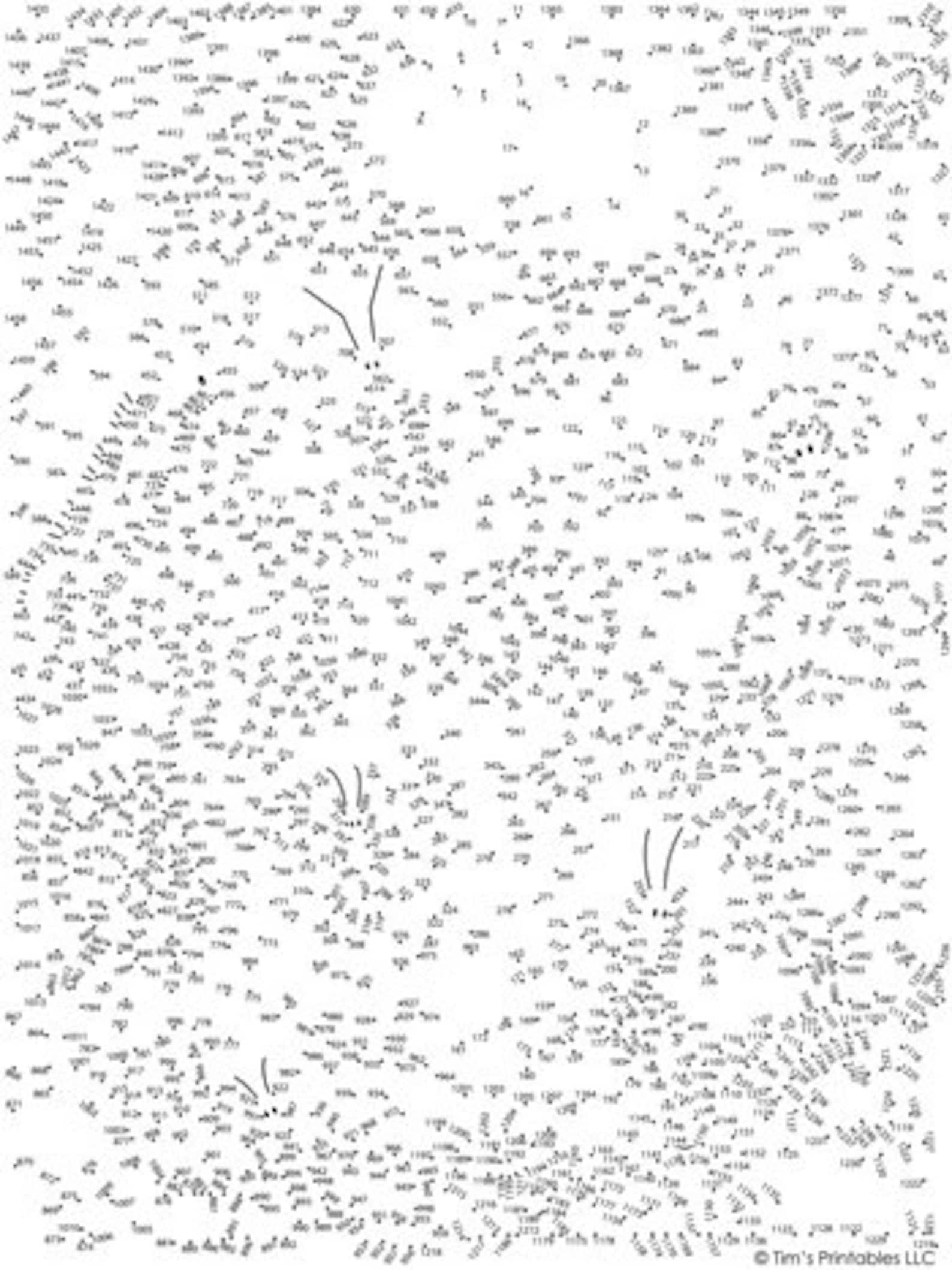 Spring Butterflies Extreme Difficulty Dot-to-dot / Connect the Dots PDF ...