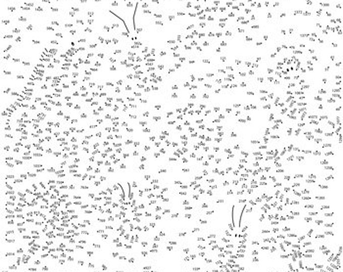 Butterfly - Extreme Dot to Dot - PDF Activity and Coloring Page - Etsy ...