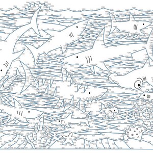 Shark Dot-to-dot / Connect the Dots - 1615 Dots - Etsy