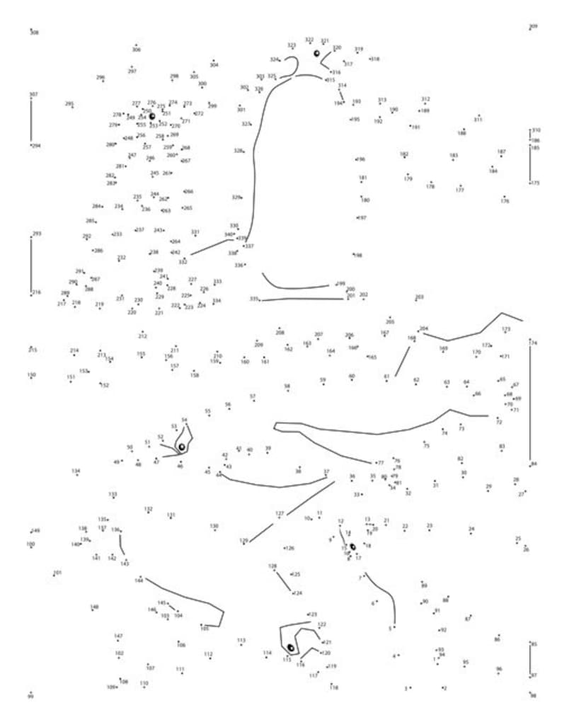 Penguin Dot-to-dot / Connect the Dots PDF - 340 Dots - Etsy