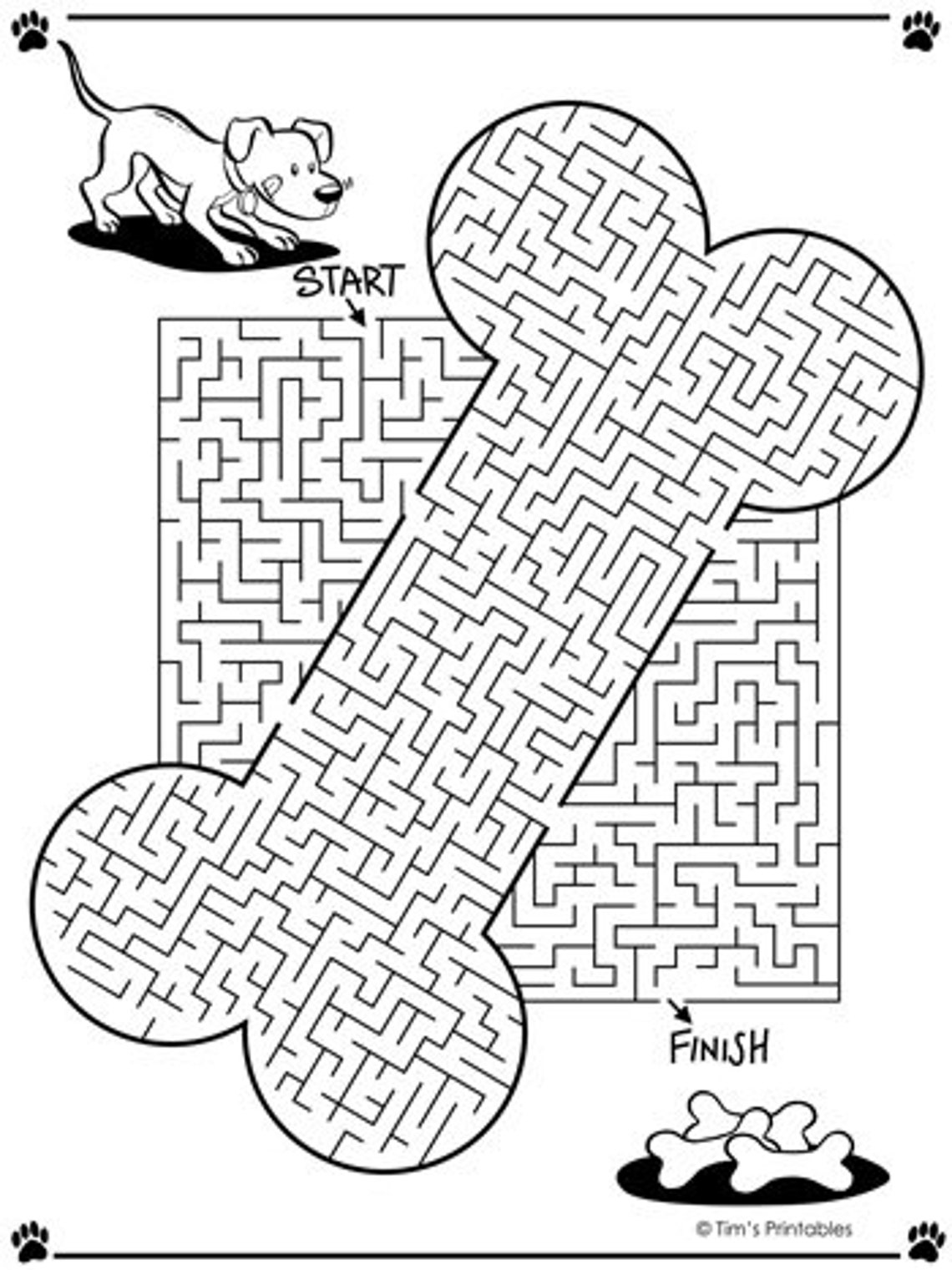 Dog Maze Printable - Etsy Canada