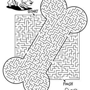 Dog Maze Printable - Etsy