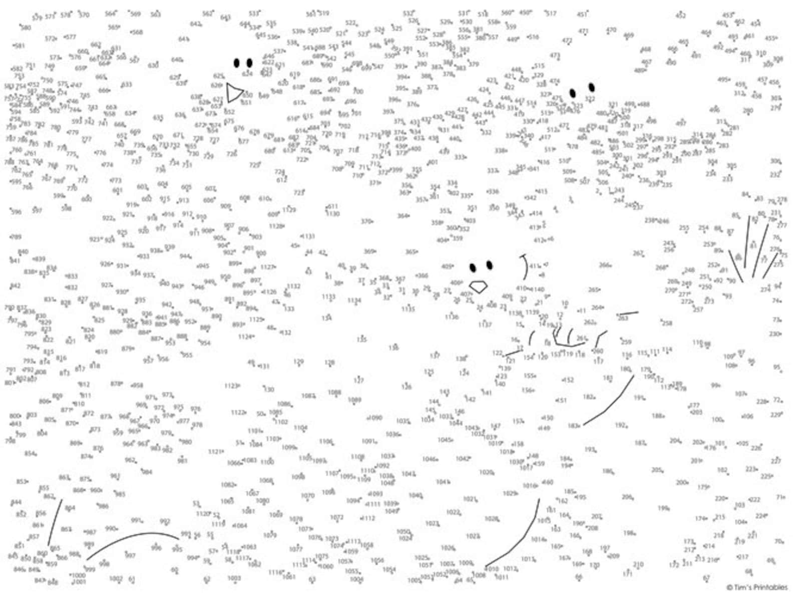 Easter Dot-to-dot / Connect the Dots PDF - 1140 Dots! - Etsy