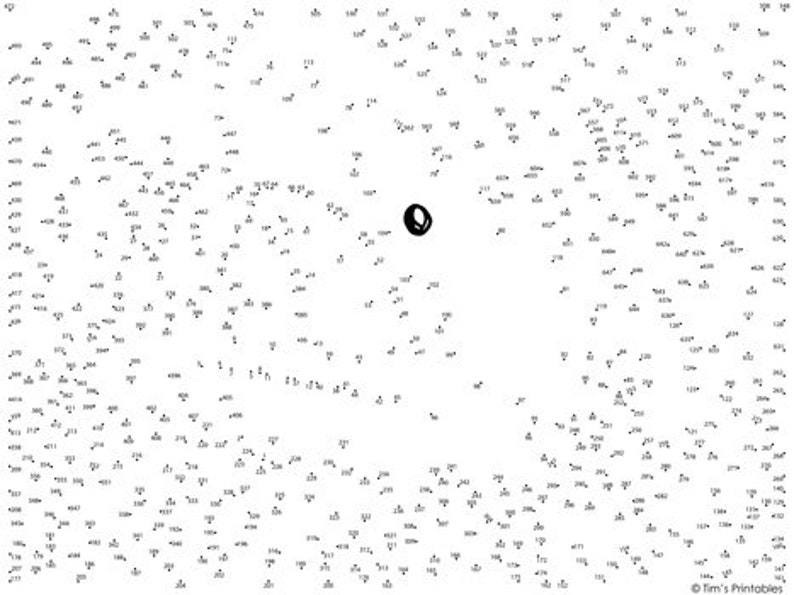 Great White Shark Extreme Difficulty Dot-to-dot / Connect the Dots PDF ...