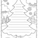 Christmas Tree Writing Paper Templates - Etsy