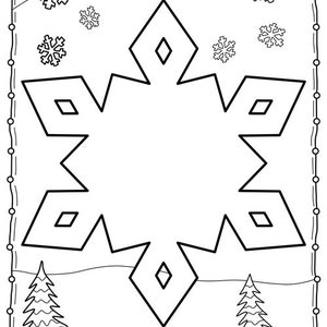 Snowflake Writing Paper Templates - Etsy