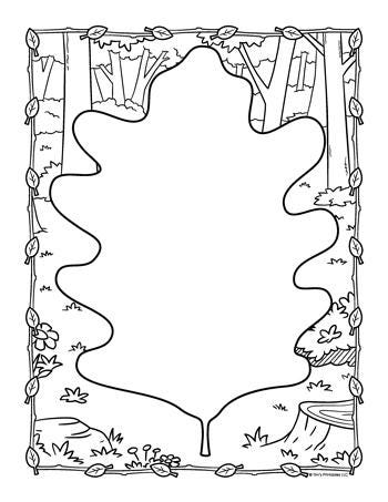 Oak Leaf Writing Paper Templates - Etsy