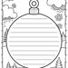 Christmas Ornament Writing Paper Template PDF - Etsy