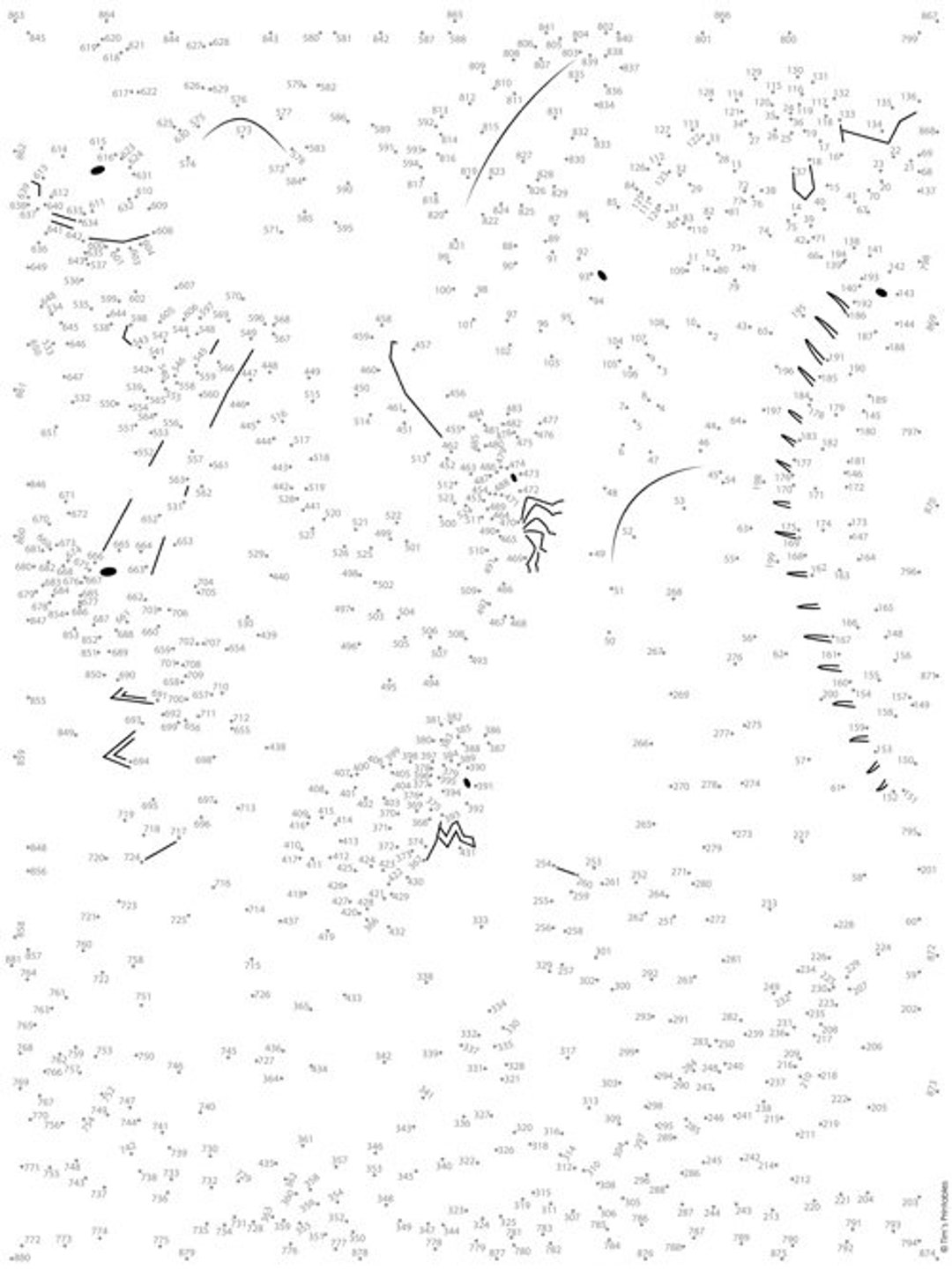 Insect Dot-to-dot / Connect the Dots PDF - 881 Dots - Etsy