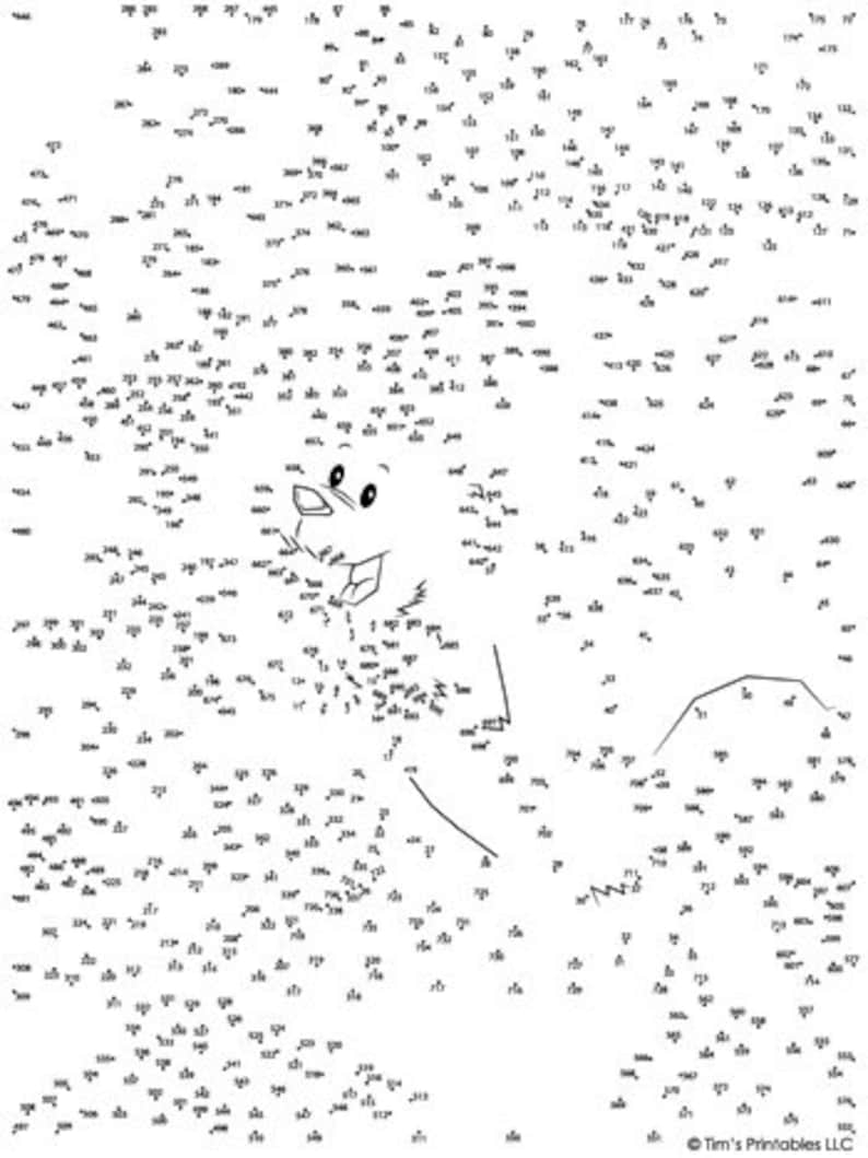 Beaver Extreme Difficulty Dot-to-dot / Connect the Dots PDF - Etsy