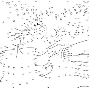 Christmas Dot-to-dot / Connect the Dots: Santa on the Rooftop - Etsy