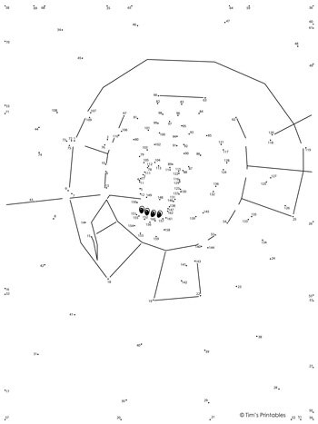 Spider Dot-to-dot / Connect the Dots PDF - Etsy