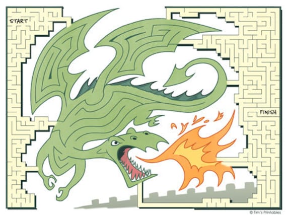Dragon Maze | Etsy