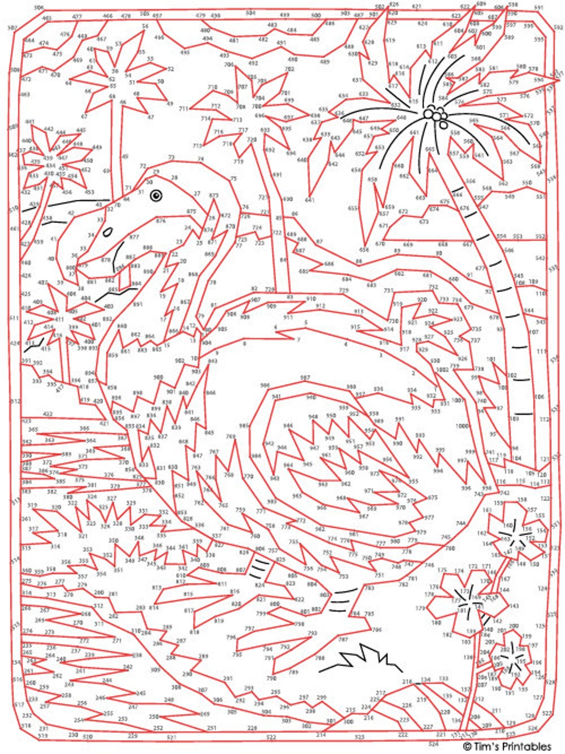 Dodo Bird Dot-to-dot / Connect the Dots PDF - Etsy