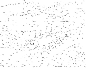 Lion Extreme Dot to Dot PDF Activity and Coloring Page - Etsy