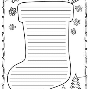 Christmas / Winter Writing Paper Templates - Etsy