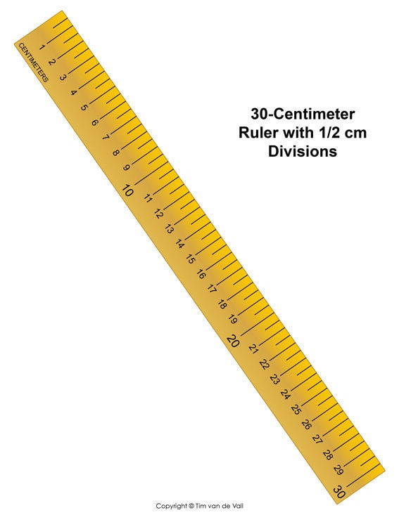 Printable Paper Rulers - Inches and Centimeter, Color and Black & White ...