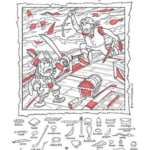 Hidden Objects Puzzle - the Pirates - Etsy