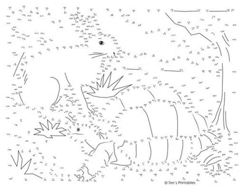 Tortoise and Hare Fable Dot-to-dot / Connect the Dots PDF - Etsy