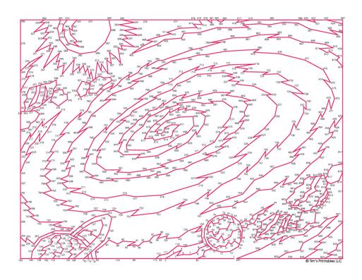 Galaxy Extreme Difficulty Dot-to-dot / Connect the Dots PDF - Etsy