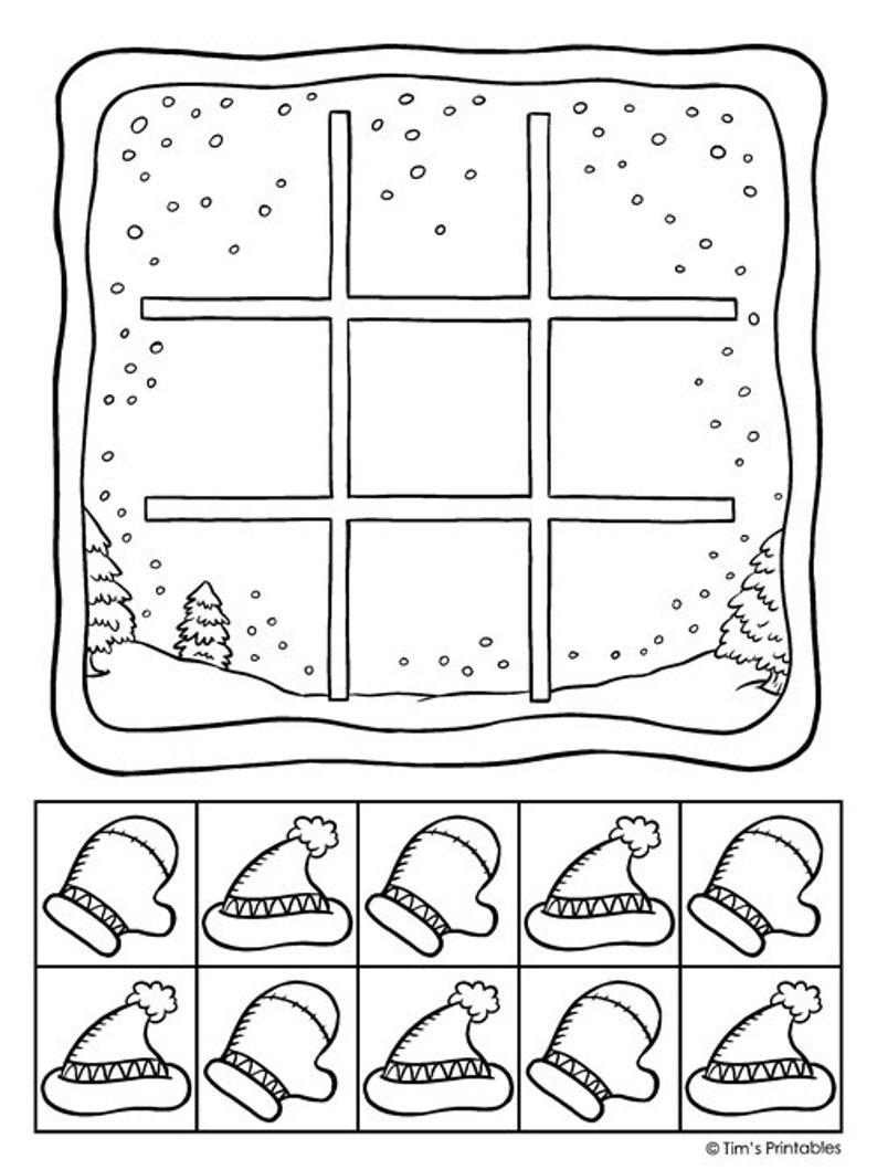 Winter Tic Tac Toe - Etsy