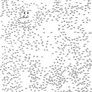 Bigfoot Extreme Difficulty Dot-to-dot / Connect the Dots PDF - 1068 ...