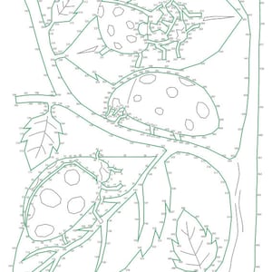 Ladybug Dot-to-dot / Connect the Dots PDF - 546 Dots - Etsy