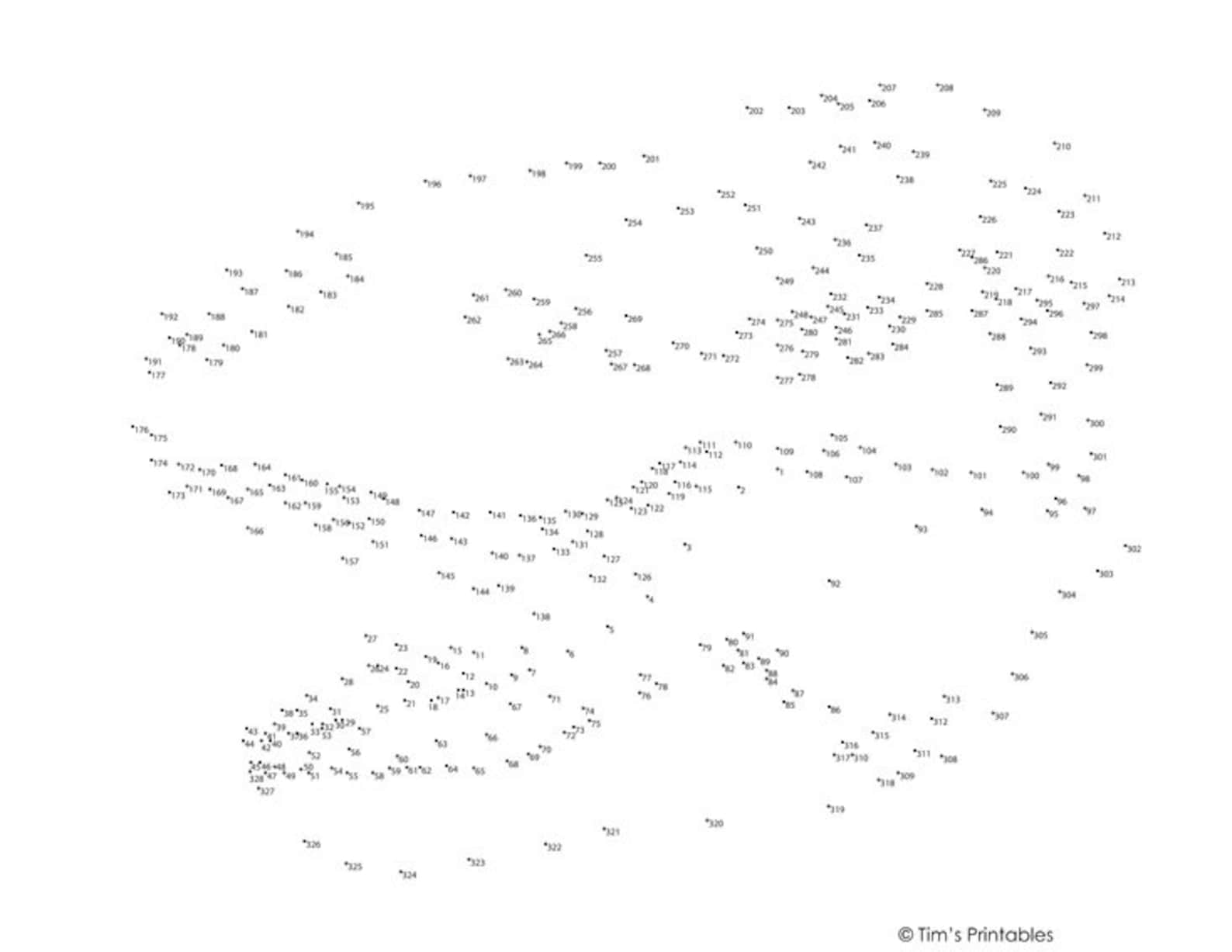 Dinosaur Dot-to-dot / Connect the Dots PDF - Etsy