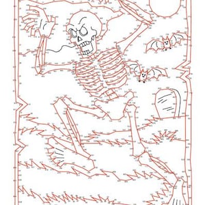 Skeleton Dot-to-dot / Connect the Dots PDF - 852 Dots - Etsy Canada