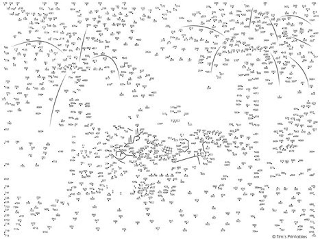 Tropical Island Dot-to-dot / Connect the Dots PDF - Etsy