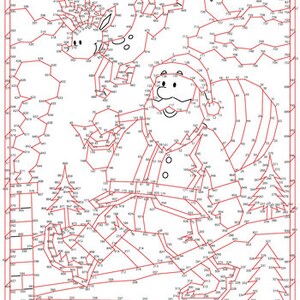 Santa Claus Extreme Difficulty Dot-to-dot / Connect the Dots PDF - Etsy